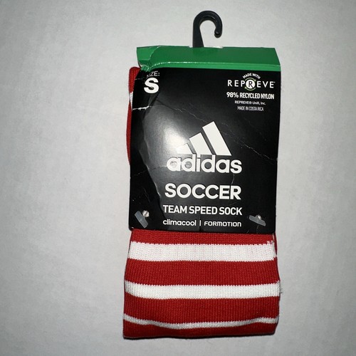 Adidas Soccer Team Speed Sock Red and White Small 13C - 4Y Formotion ...