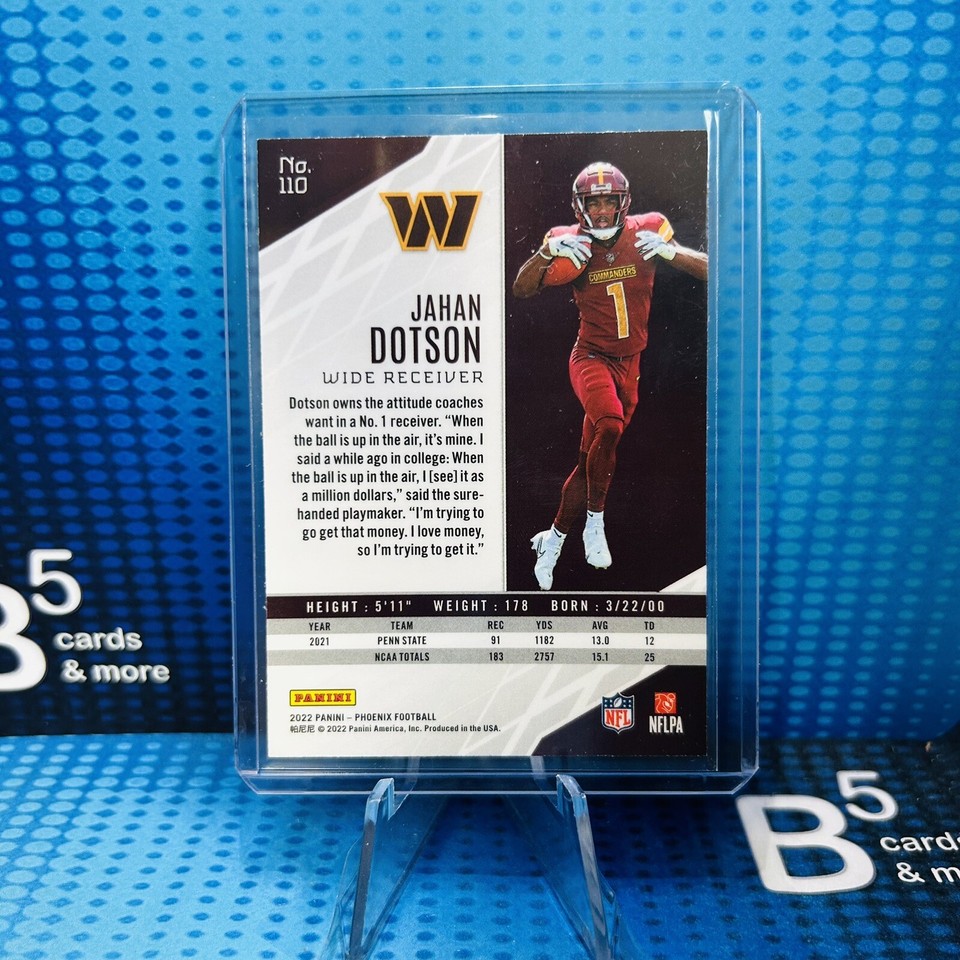 2022 Phoenix #110 Jahan Dotson RC | eBay