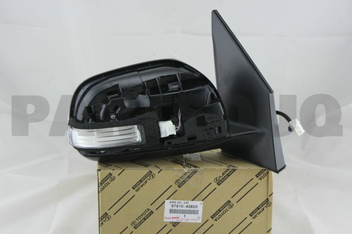 8791042B20 Genuine Toyota MIRROR ASSY, OUTER REAR VIEW, RH 87910-42B20 ...
