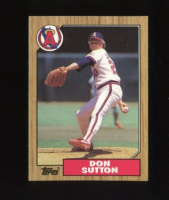 1987 TOPPS TIFFANY#673 DON SUTTON CALIFORNIA ANGELS | eBay