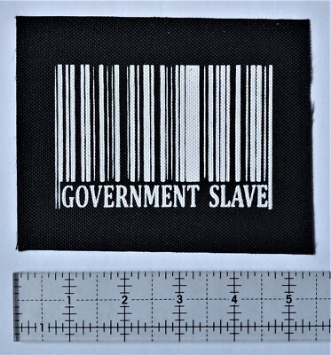 Government Slave Patch - punk Human Liberation libertarian Rights ...