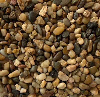 Natural Polished Small River Pebbles Stones Rocks Mixed Colour Water ...