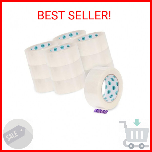 FMP Brands [12 Pack] 110 Yard x 1.9" Inches, 2.7mil Thick, Clear Packing Tape Ro | eBay