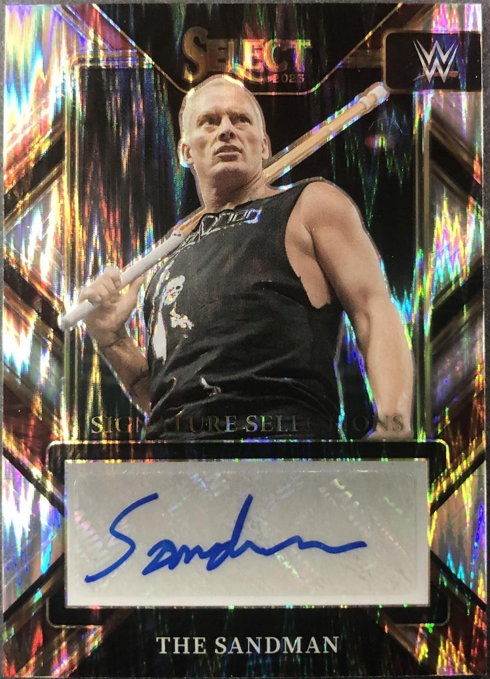 2023 Panini Select WWE - Signature Selections Sandman #SL-TSM Flash ...