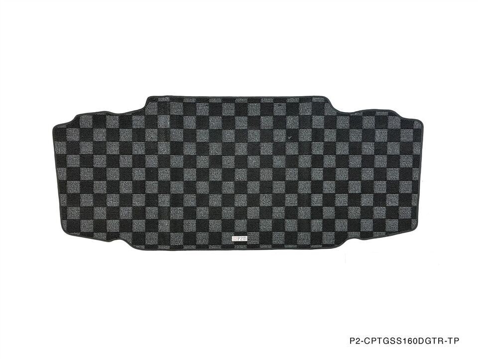 P2M Checkered Race Floor Trunk Mat for Lexus GS300 GS400 00-04 Dark ...
