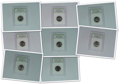 8 Coins Pack INB Certified Lot USA State Quarters Brilliant ...