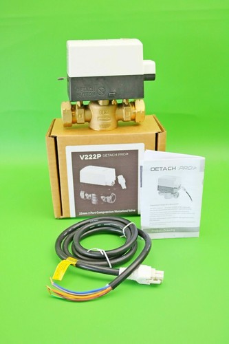 EPH 22mm 2 Port Motorised Valve Normally Closed 5 Wires like Honeywell ...