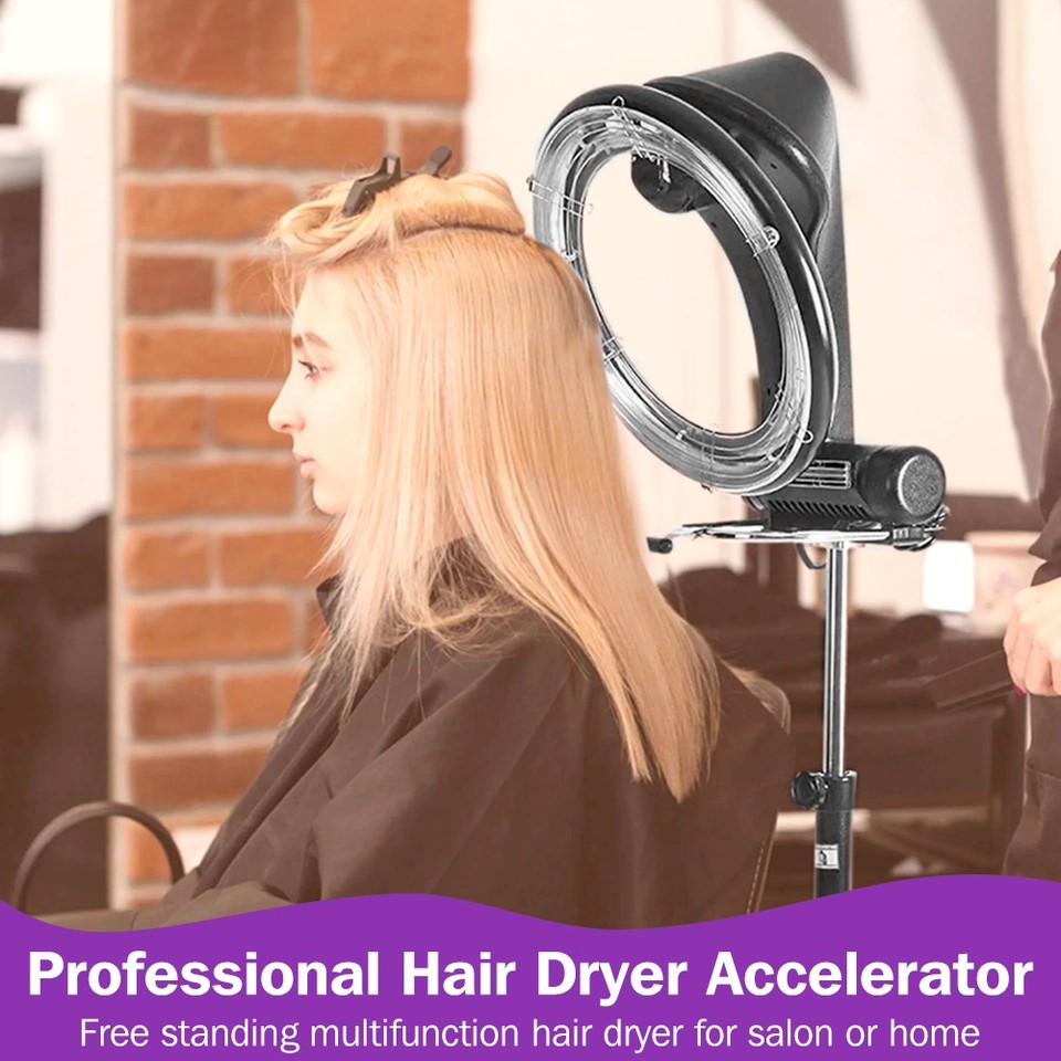 Standing Hair Dryer Accelerator Colour 360 Rotating Halo Rolling Salon ...