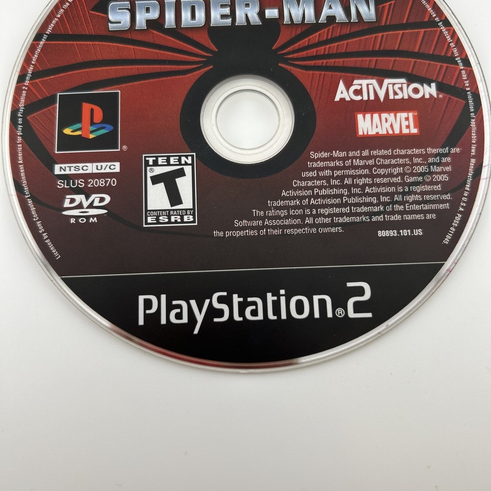 Ultimate SpiderMan PS2 (Sony PlayStation 2, 2005) DISC ONLY Tested ...