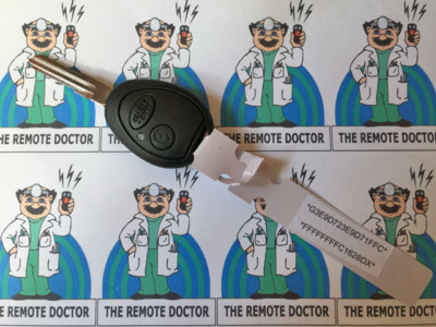 U LAND ROVER DISCOVERY II COMPLETE KEY WITH BAR CODE 2 BUTTON WESTON ...