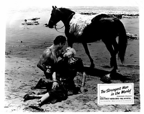 Strongest Man in World Original Lobby Card Mark Forest Mole Men Against ...