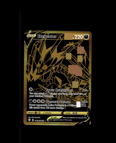 Pokemon Shining Fates Eternatus Gold Secret Ultra Rare SV121/SV122 | eBay