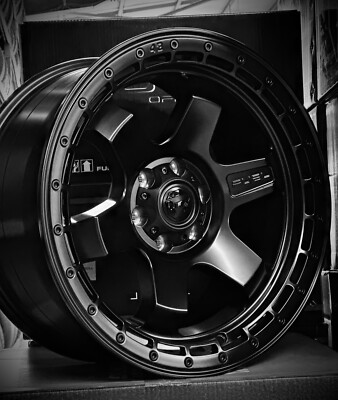 4 x 18 inch Fuel Block D750 6x139.7 Black Wheels Y62 Nissan Patrol ...