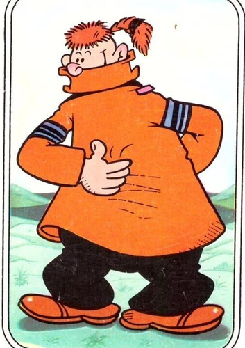 1971 POPEYE THE SAILOR COUSIN DUFUS Trading Card 7 x 5 cm. (2.75" x 2 ...
