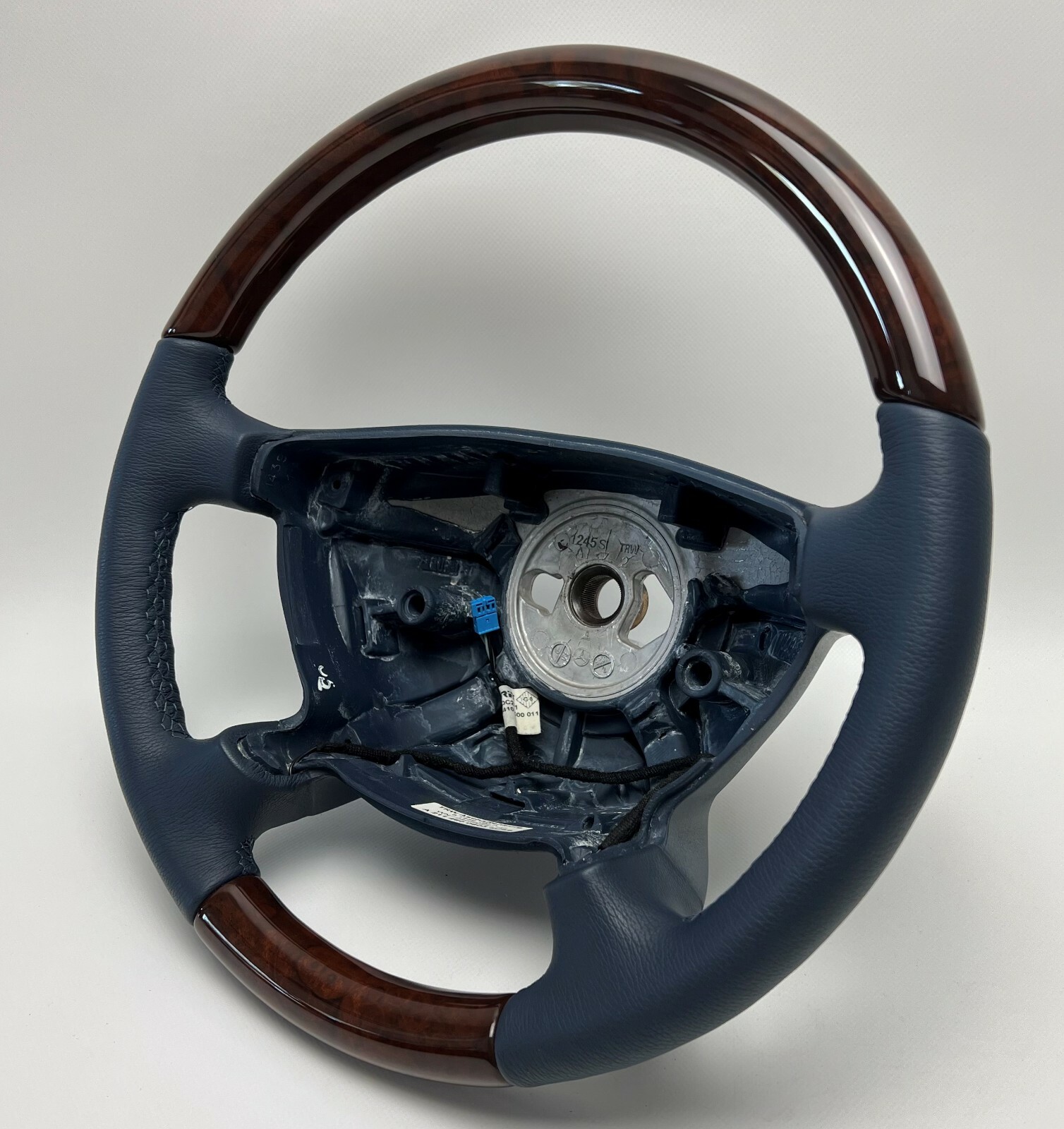 Mercedes W211 MK1 Wurzelnuss Holz Lenkrad wood steering wheel heated ...