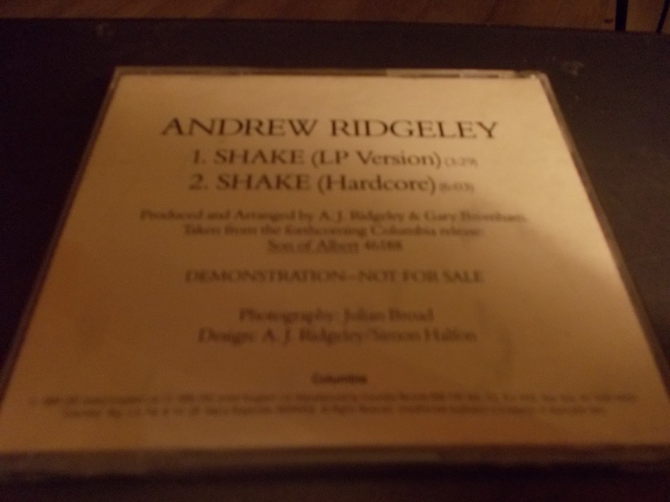 ANDREW RIDGELEY CD SINGLE SHAKE | eBay