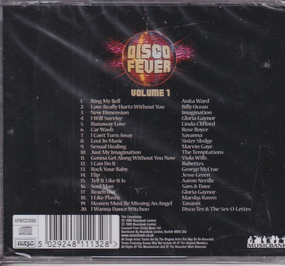 DISCO FEVER Volume 1 (CD 2000) NEW SEALED Anita Ward Rose Royce Gloria ...