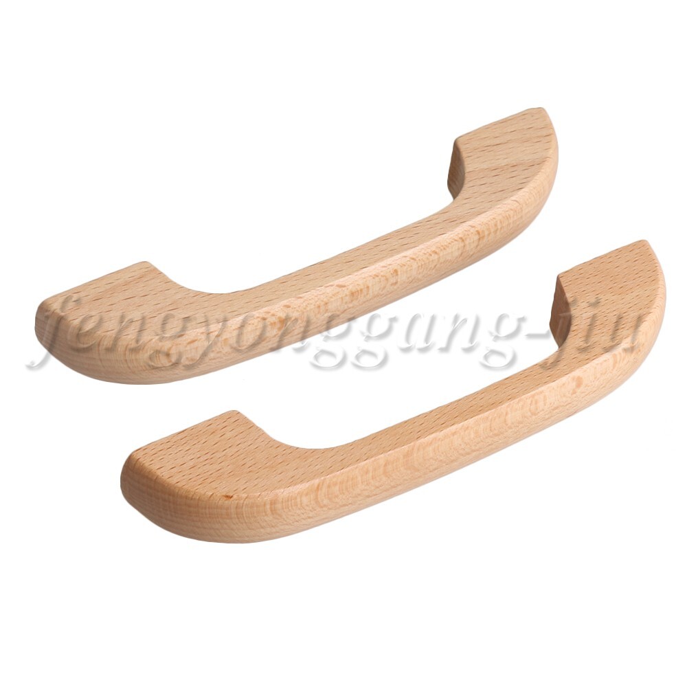8x Beech Wood Pull Handle Cabinet Drawer Shoebox Pull Handle Hole 8x-beech-wood-pull-handle-cabinet-drawer-shoebox-pull-handle-hole
