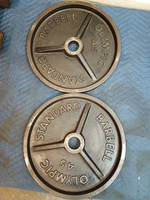 Ivanko Barbell Company (STAMPED M.SERIES) 45lb Plate. (Unbranded)(Rare ...