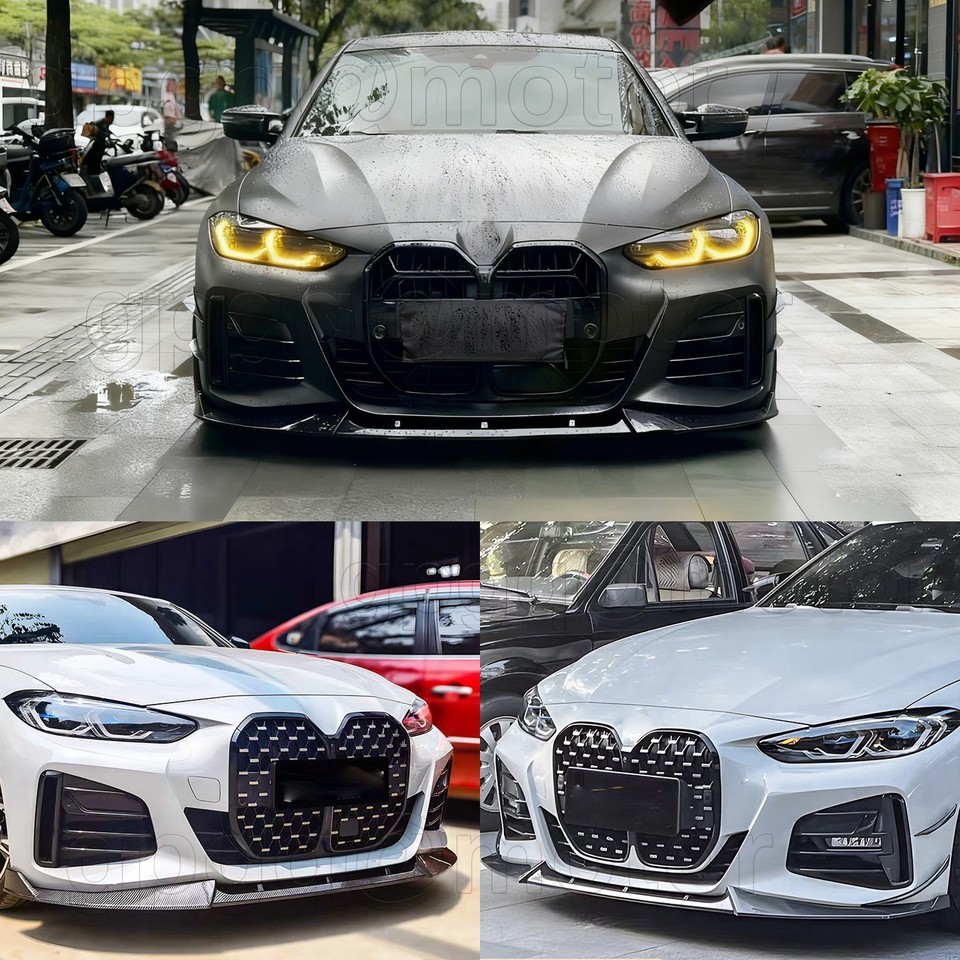 For BMW G26 M440i i4 M50 Gran Coupe 21-25 GT Style Glossy Black Front ...