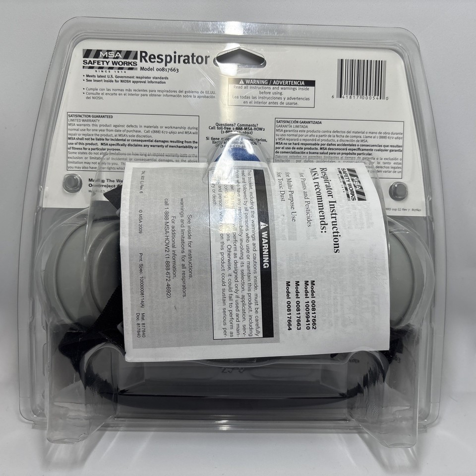 MSA Safety Works Respirator NEW SEALED Resp Protection | eBay
