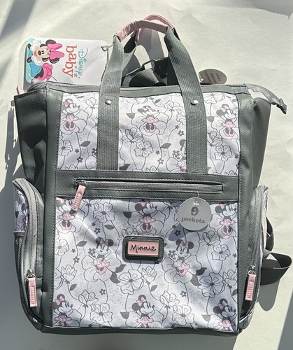 NWT Disney Minnie Mouse Diaper Bag Set Baby Girl | eBay