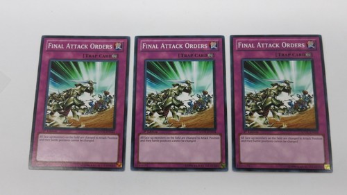 3x FINAL ATTACK ORDERS SDDL-EN034 TRAP 1ST EDITION COMMON YUGIOH NM / UNPLAYED | eBay
