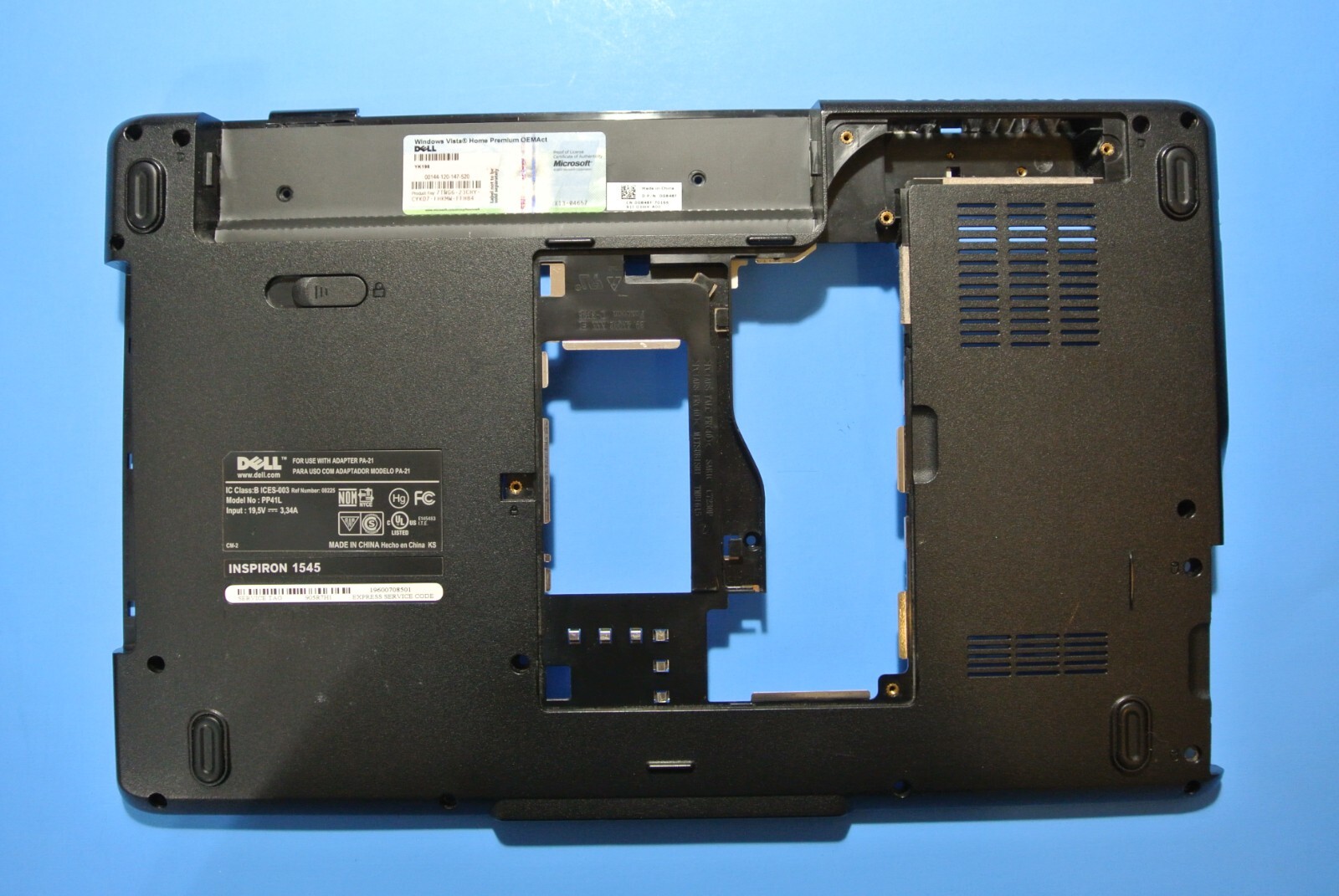 Genuine Dell Inspiron 1545 - 15.6" Base Bottom Case / 0U499F | eBay