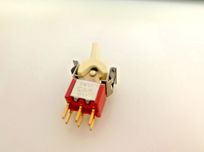 C&K 7201 DPDT toggle rocker switch OO ON-OFF panel mount holder | eBay