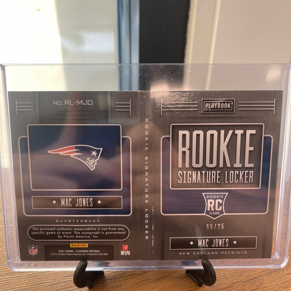2021 Panini Playbook Mac Jones Rookie Signature Locker 05/25 | eBay