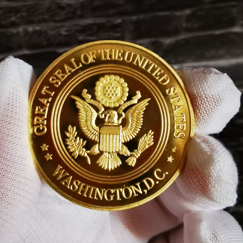100PCS U.S.A Marine Corps Semper Fidelis Challenge Coin Militaria ...