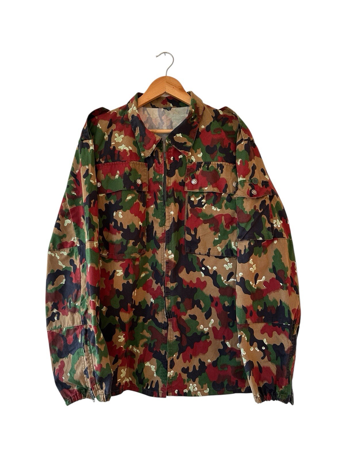 Vintage Swiss Army Alpenflage Field Jacket Men’s XL M… - Gem