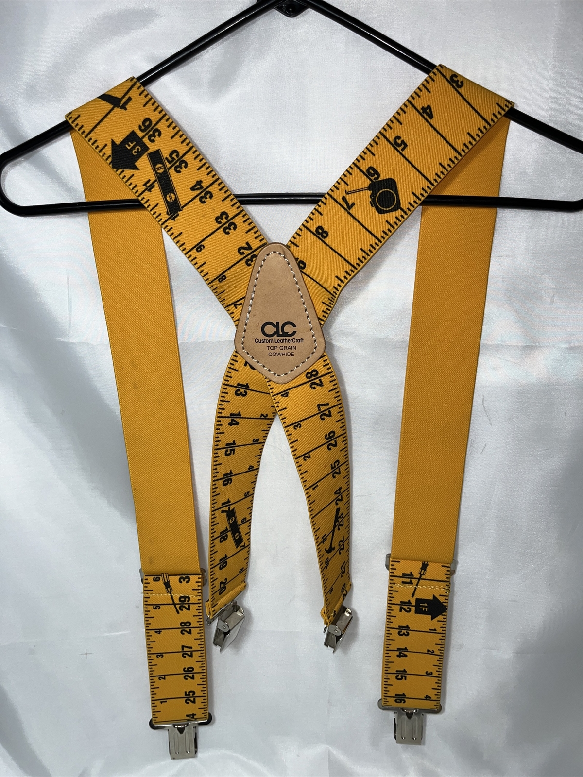 Tape Measure Ruler Construction Suspenders Heavy Duty… - Gem