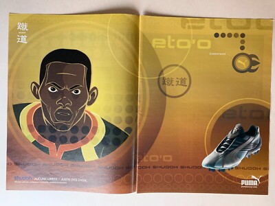 PUBLICITE 2002 - PUMA - SHUDOH - ETO"O CAMEROUN | eBay