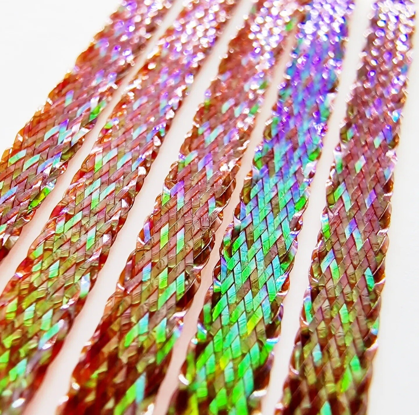Pearl Flat Braid - Fly Tying Materials - Scud Back | eBay