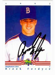 Brook Fordyce autographed baseball card (New York Mets) 1992 Classic ...