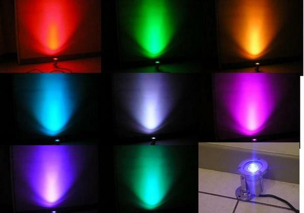 9W underwater RGB led light 110V 220V Waterproof pond fountain ...