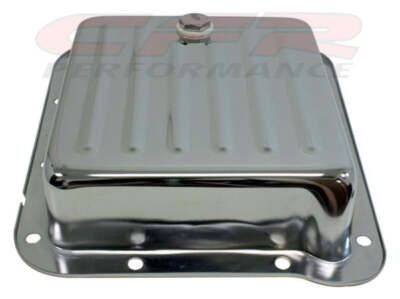 Fits Ford C4 Steel Transmission Pan Case Fill Style Chrome Includes ...