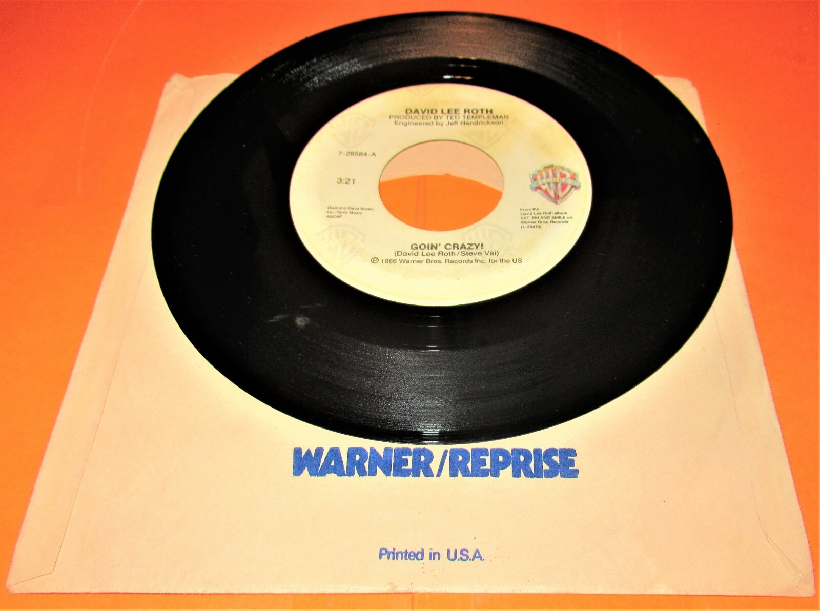 David Lee Roth, Goin' Crazy! / Loco Del Calori! (Spanish Version) | eBay