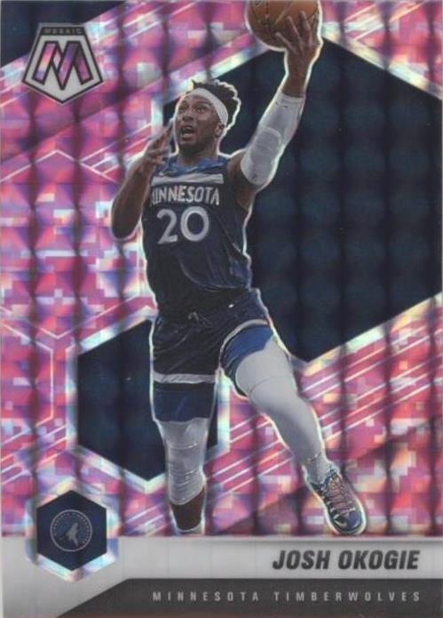 2020-21 Panini Mosaic - Josh Okogie #12 Pink Camo Mosaic Prizm for sale ...
