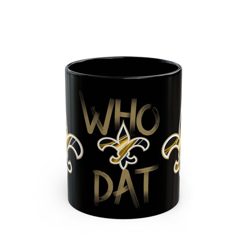WHO DAT 11oz Black Mug | eBay