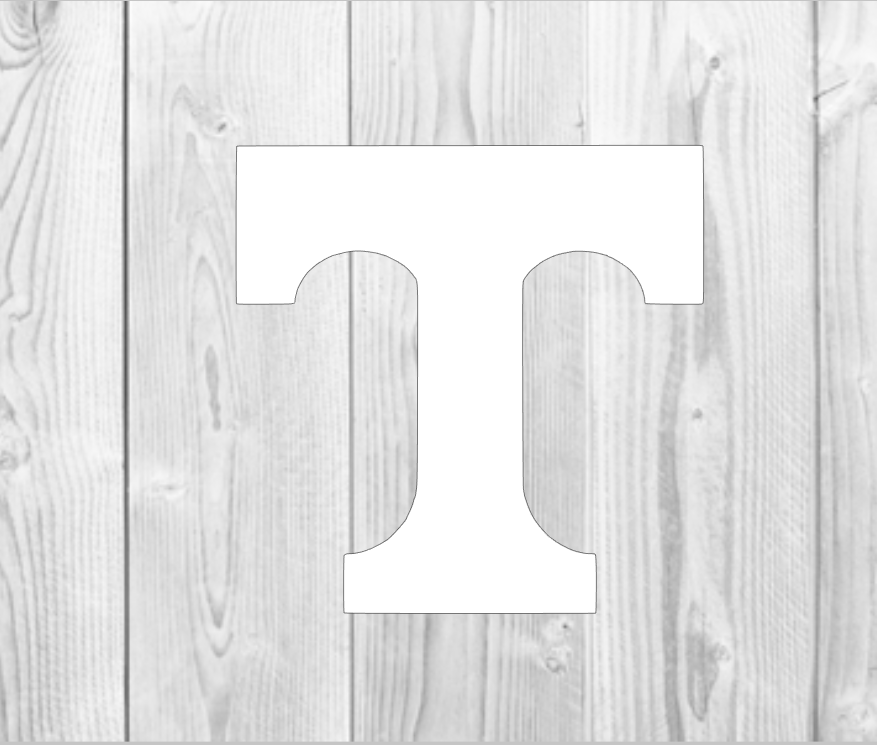 UT Vols T Logo Vinyl Decal University of Tn Volunteers Tennessee- Auto ...