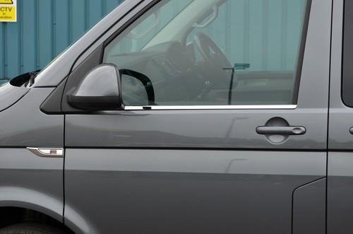 Chrome Side Window Sill Trim Covers To Fit Volkswagen T6 Transporter ...