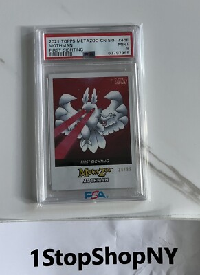 Metazoo Mothman First Sighting 83/99 Topps Cryptid Nation Series 0 PSA ...