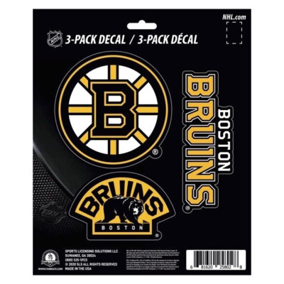 Boston Bruins NHL Team Decals / Sticker Set / 3 Pack *Free Shipping | eBay