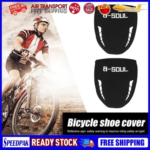 B SOUL 1 Pair Cycling Shoe Covers Waterproof Warm Road Bike Overshoes ...