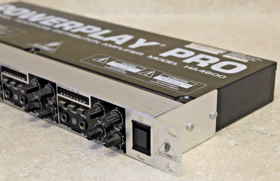 Behringer Powerplay Pro Headphone Distribution Amplifier HA4600 *Pre ...