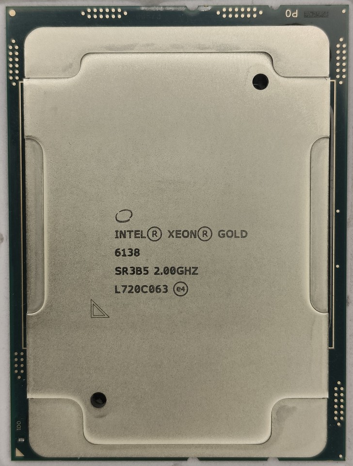Intel Xeon Gold 6138 cpu processor 20 cores 2GHZ 40 threads FCLGA3647 ...