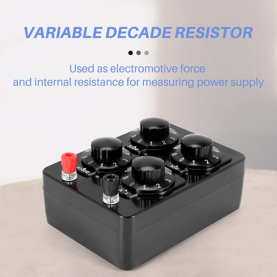 0-9999 Ohm Einfacher Widerstand Box Variable Dekade Widerstands Lehre ...
