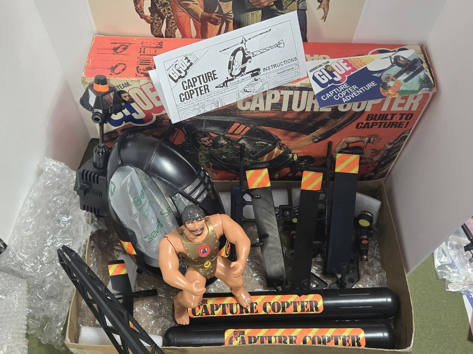 1970s GI Joe Adventure Team Capture Copter With Box And Intruder As A ...